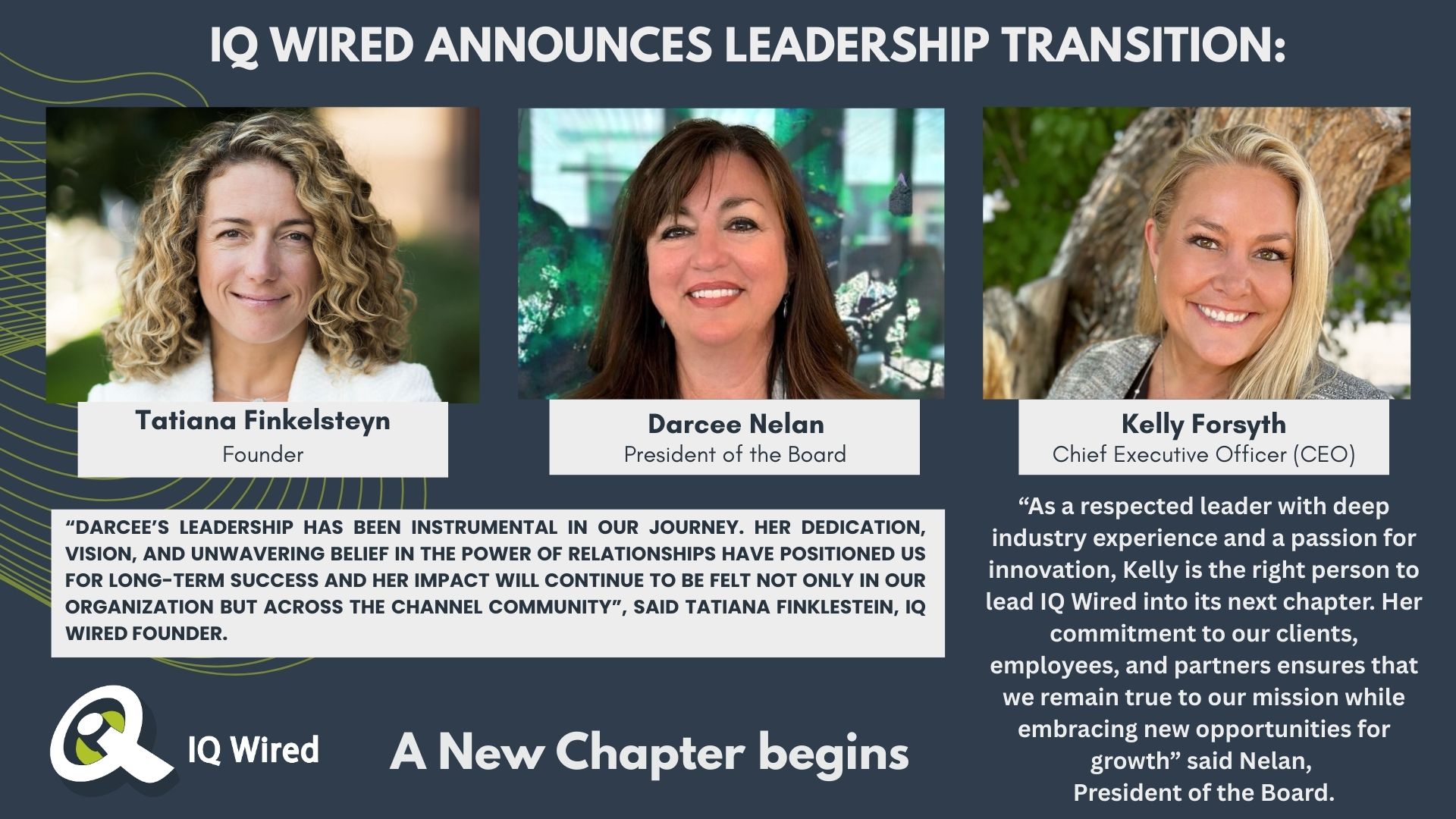 IQ Wired Announces Leadership Transition: A New Chapter Begins - IQ Wired